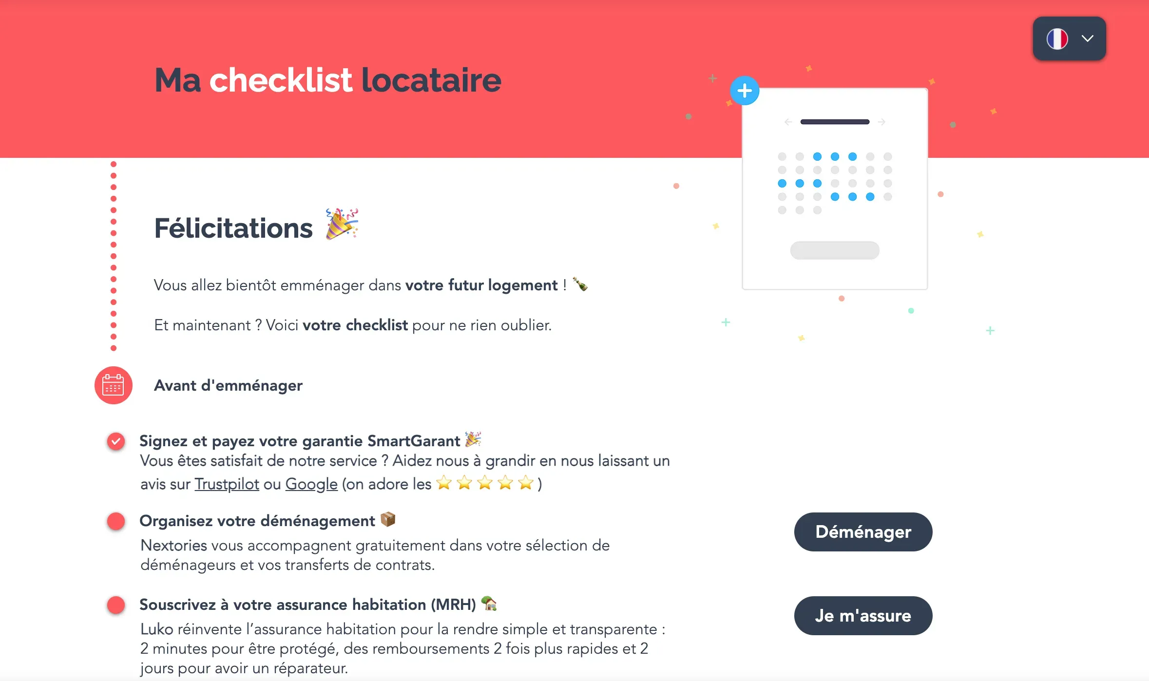 Ma checklist locataire | SmartGarant